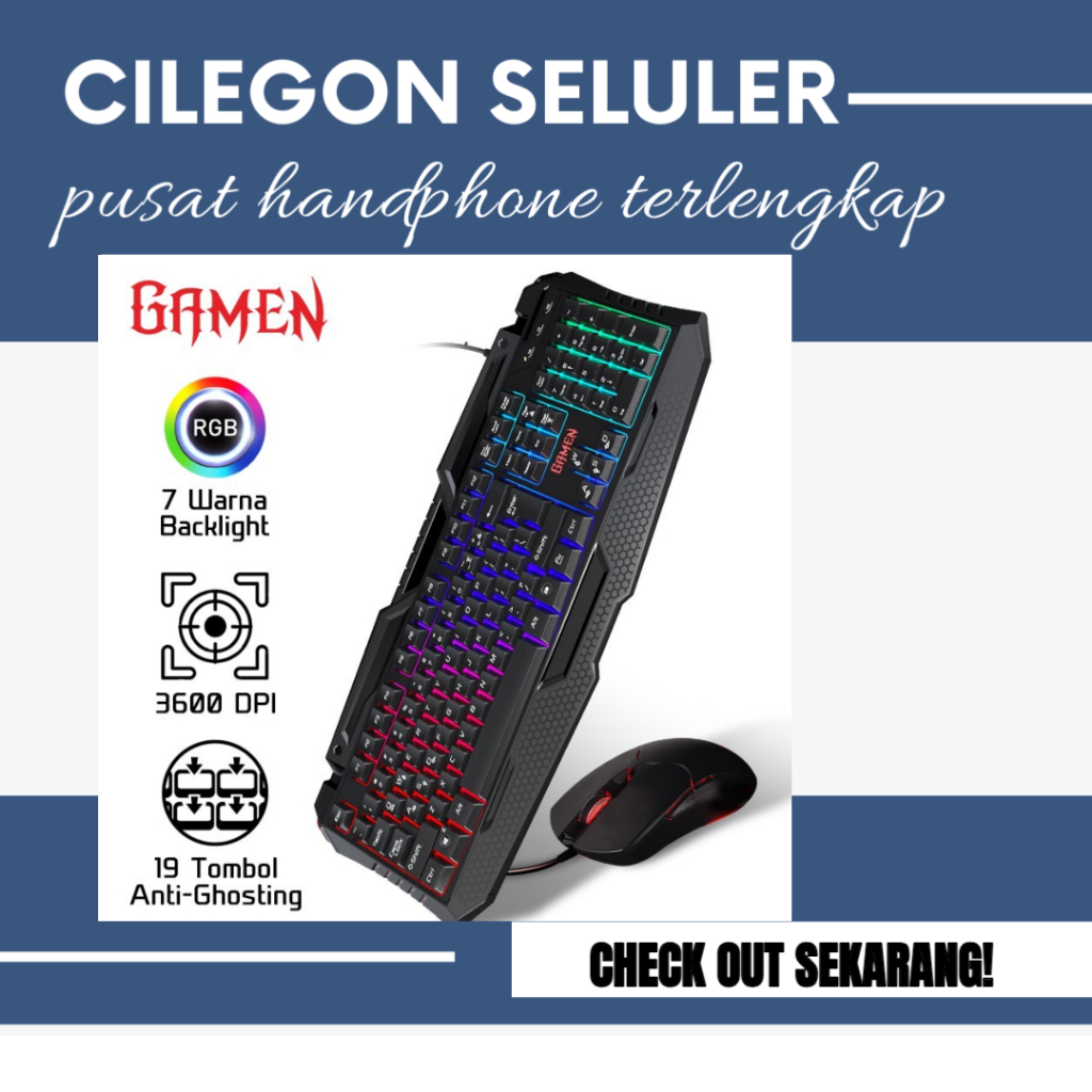 Jual GAMEN Station II - Gaming Mouse Keyboard Combo Anti Ghosting 3600 ...