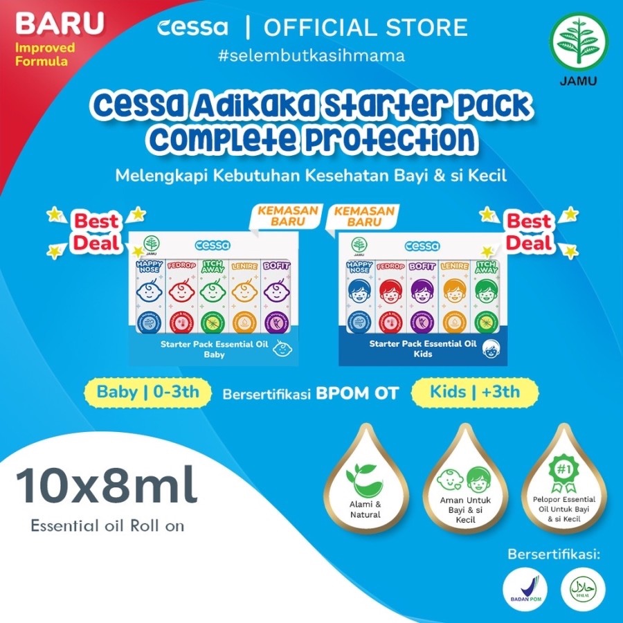 Jual CESSA BABY Cough n Flu / Fever Drop / Lenire Meredakan Batuk Flu ...