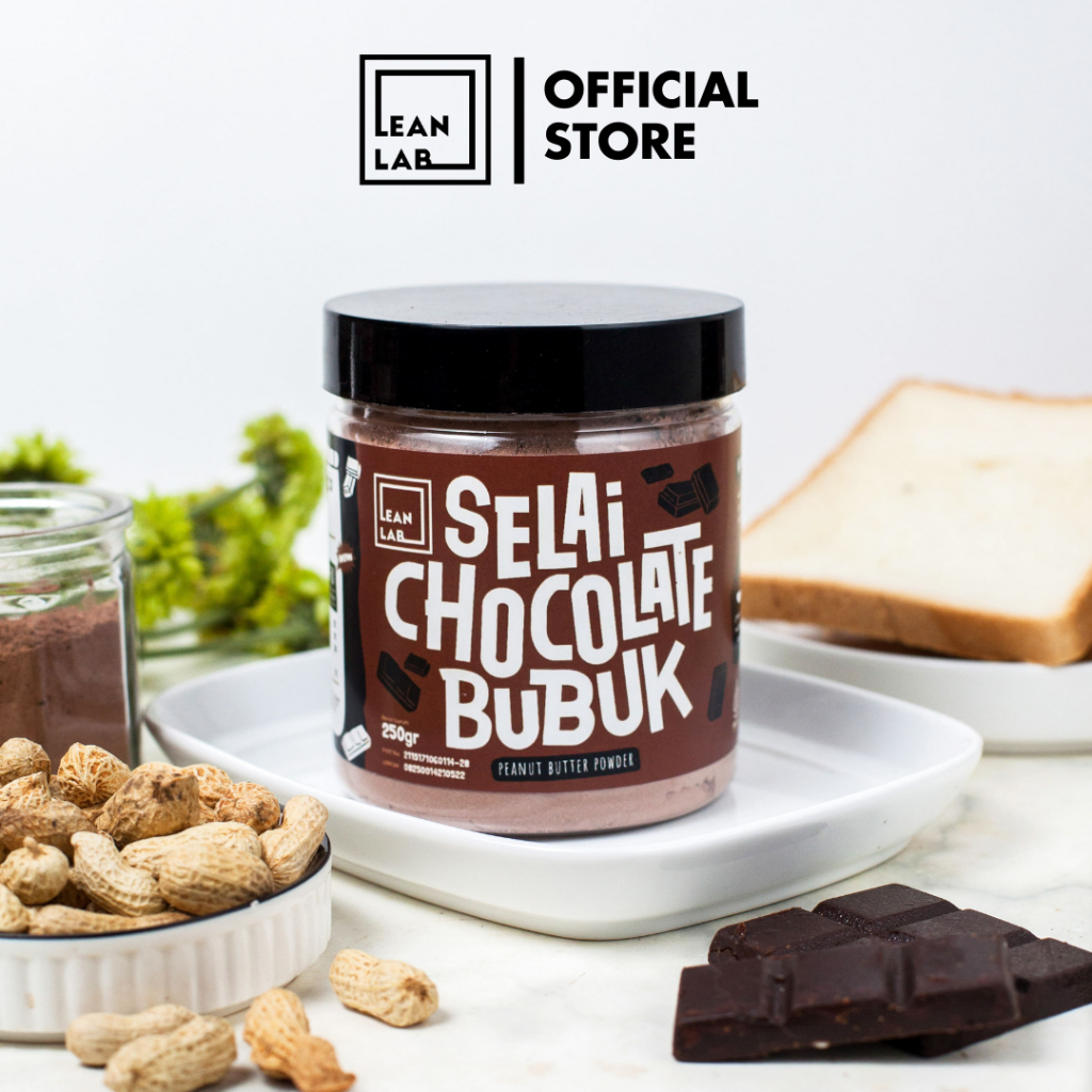 Jual Lean Lab Selai Coklat Bubuk 250gr Chocolate Spread /Selai Coklat ...