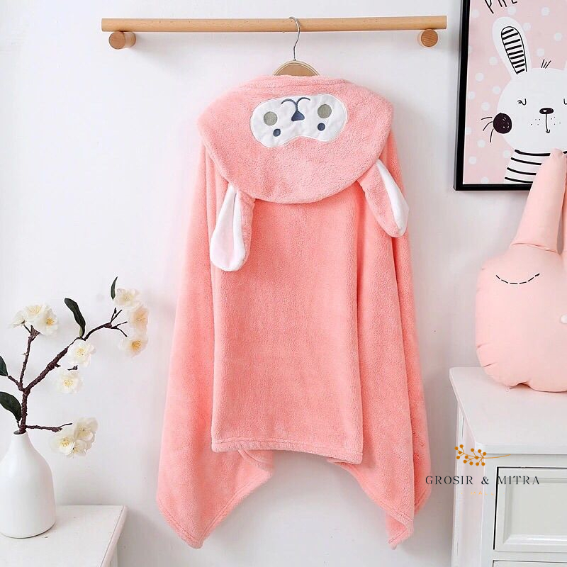 Jual Selimut Hoodie karakter Selimut Bayi 2 in 1 Multifungsi Handuk ...