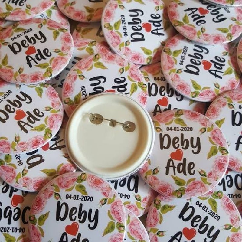 Jual Pin Panitia/Pin Sovenir/Pin Peniti/Pin UK 58mm | Shopee Indonesia