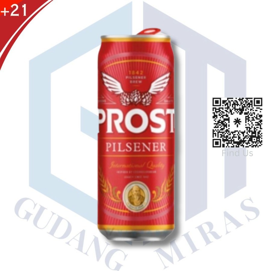 Jual PROST BEER PILSNER RED CAN 320 BIR PUTIH KALENG KECIL MERAH ...