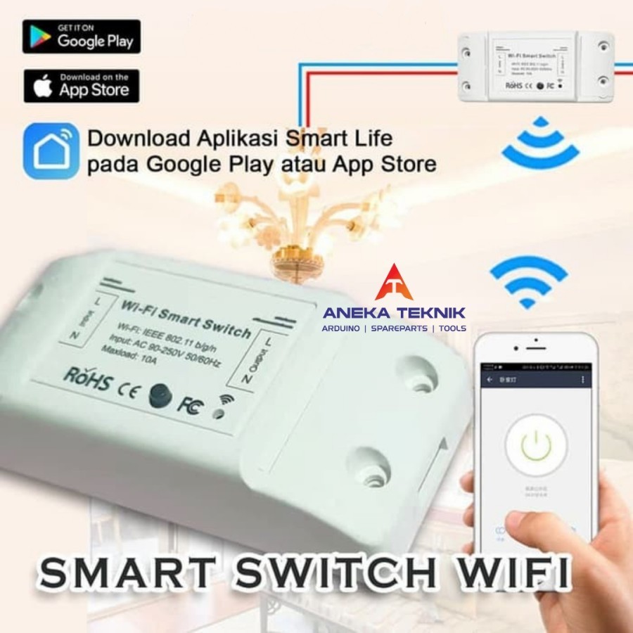Jual Saklar Wireless / SMART SWITCH WIFI | Shopee Indonesia