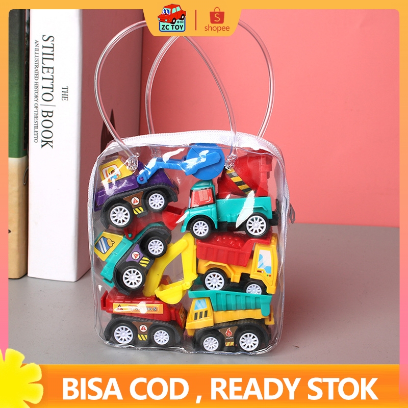 Jual ZCTOY 6PCS Mainan Anak-anak Pull Back Mobil Mini/Kendaraan ...