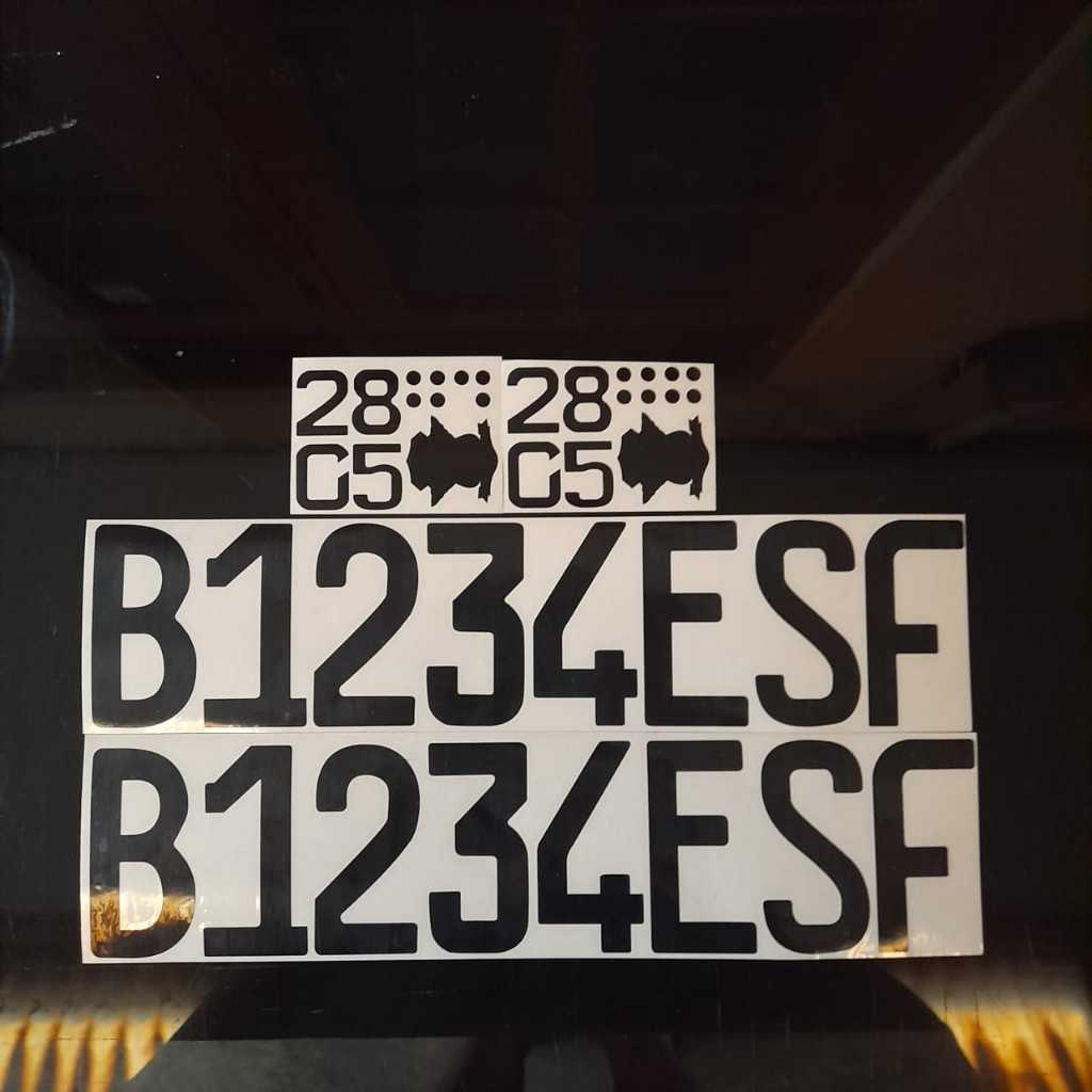 Jual Cutting Sticker Plat Mobil Model Baru Untuk Merapihkan Plat Mobil ...