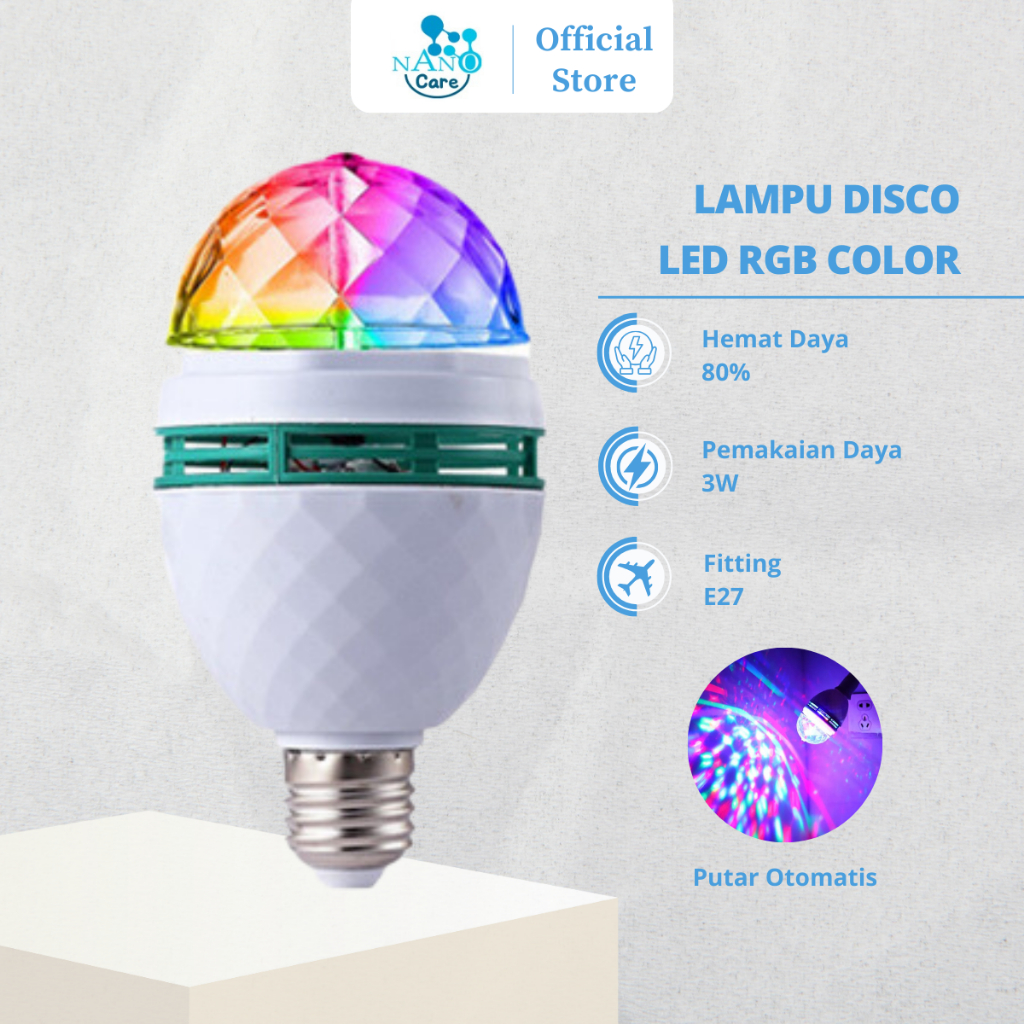 Jual Lampu Disco LED RGB Color Crystal/Lampu Disko Warna-Warni/RGB 3W ... Jual Lampu Disco LED RGB Color Crystal/Lampu Disko Warna-Warni/RGB 3W ...