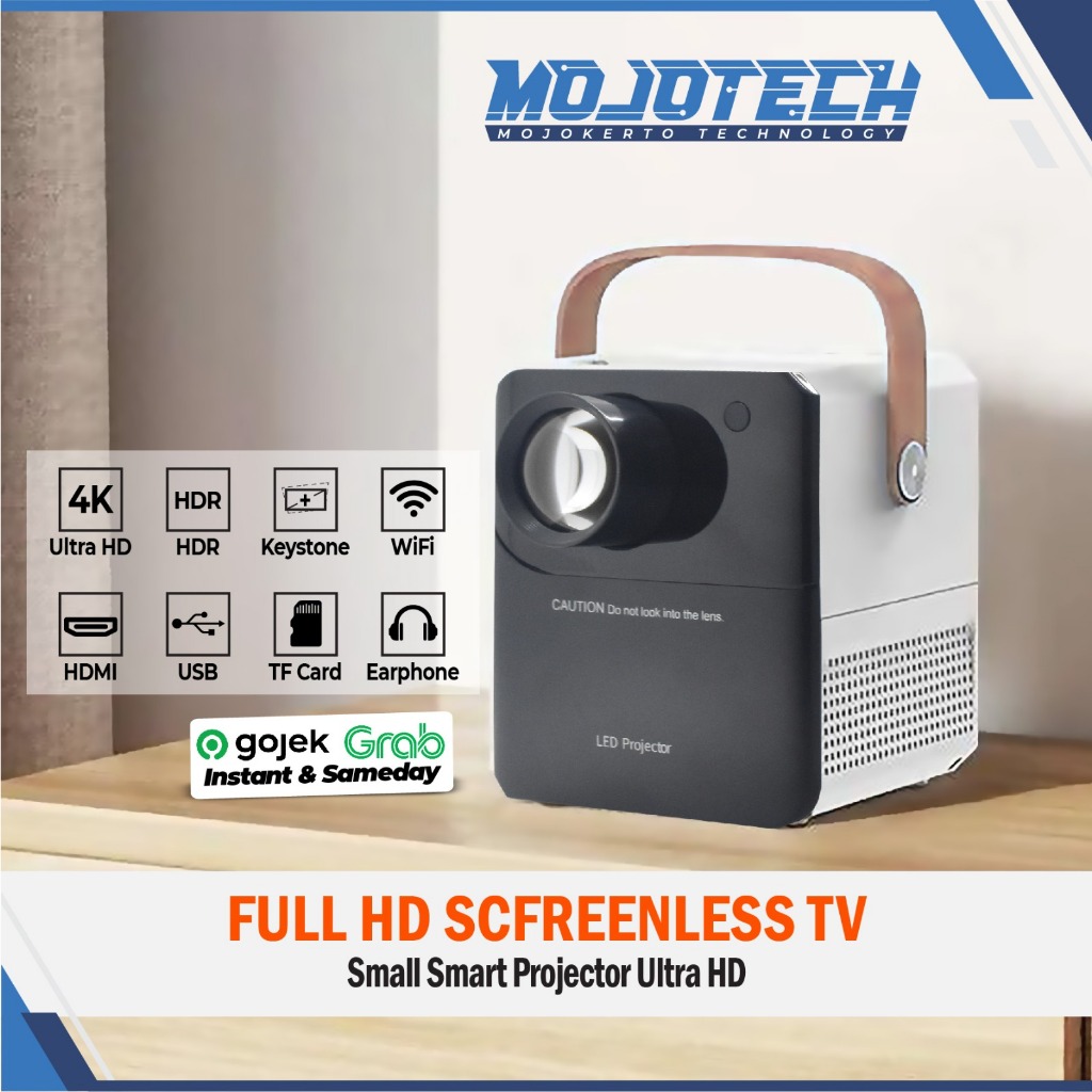 Jual Proyektor Android Smart Projector UltraHD 4K 1024 Screenless TV ...