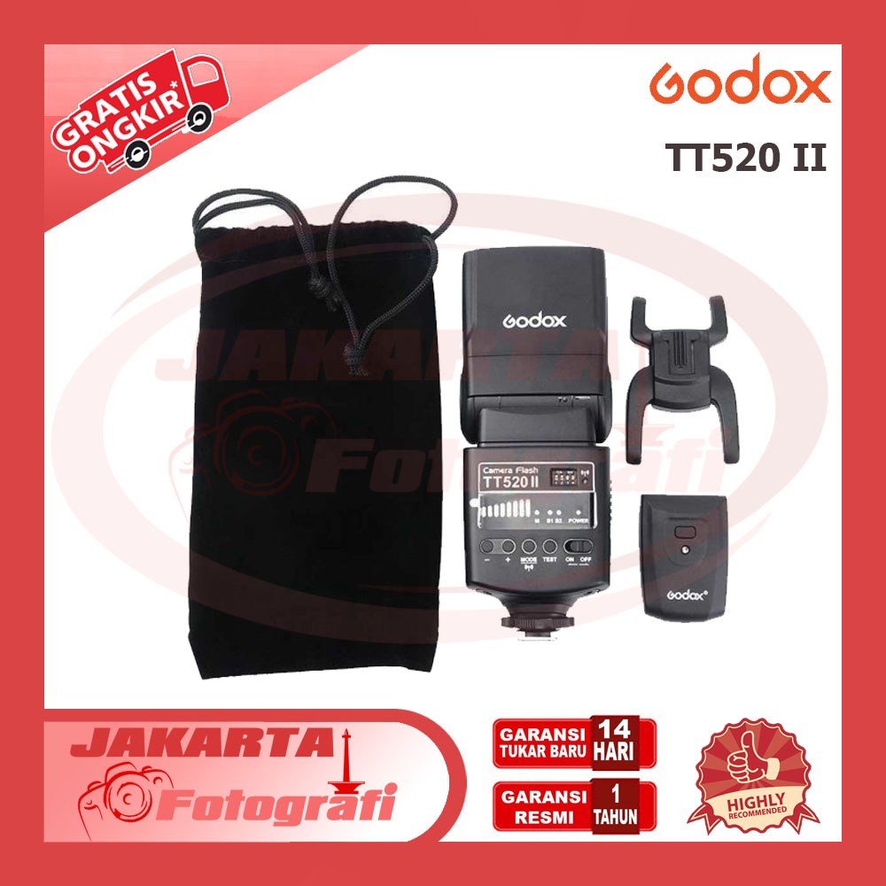 Jual Godox TT520 II Universal Speedlite Flash TT 520II | Shopee Indonesia