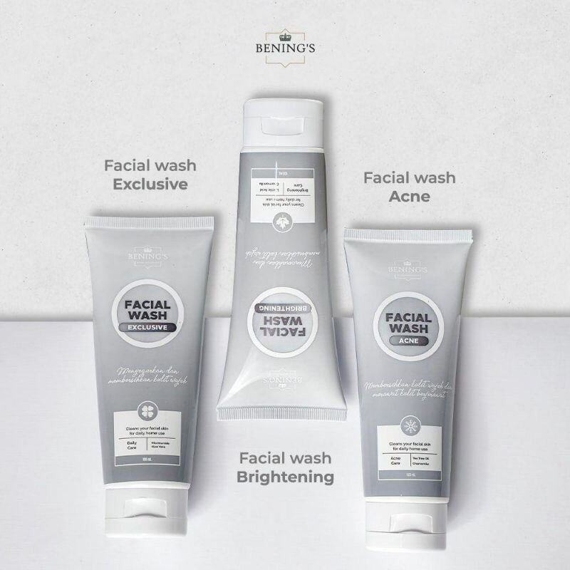 Jual FACIAL WASH EXCLUSIVE, ACNE, BRIGHTENING BENINGS SKINCARE BY DR ...