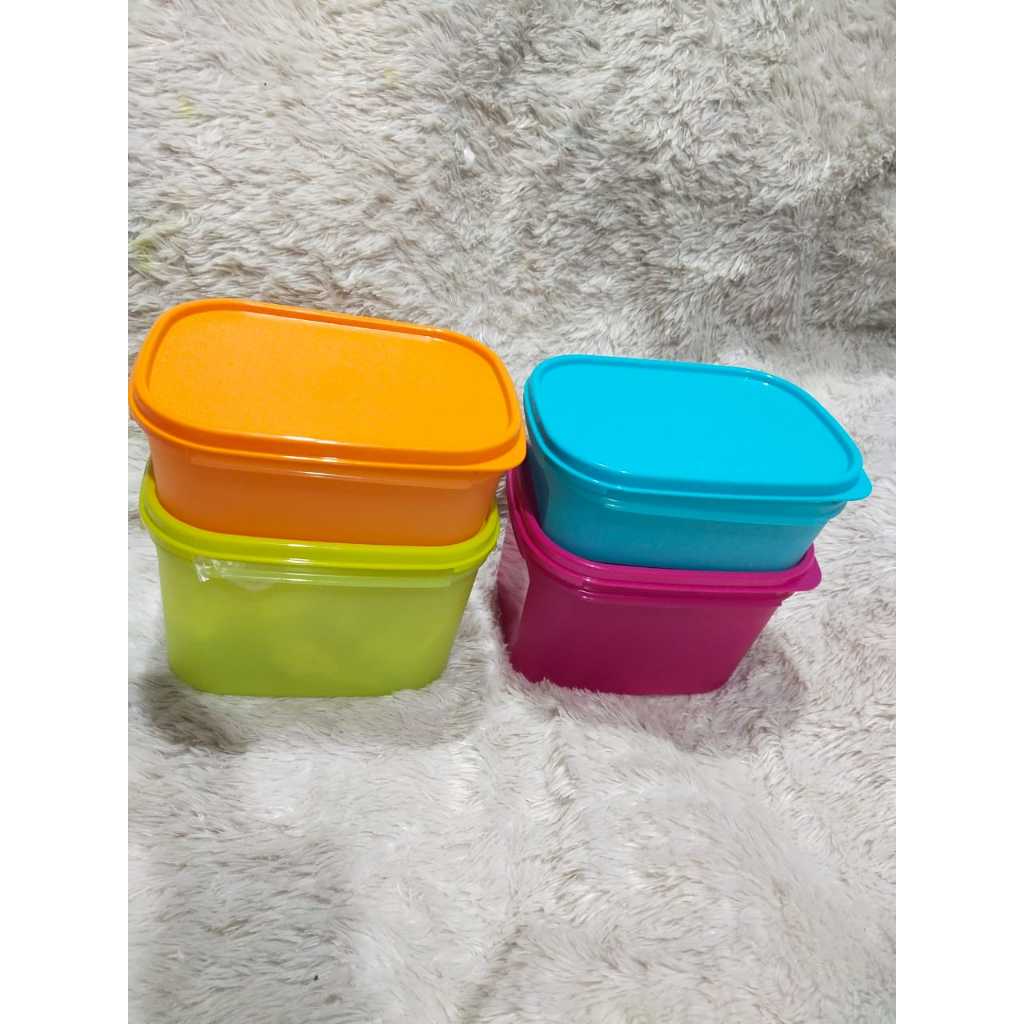 Jual colorful rectangular toples kotak makanan tupperware | Shopee ...