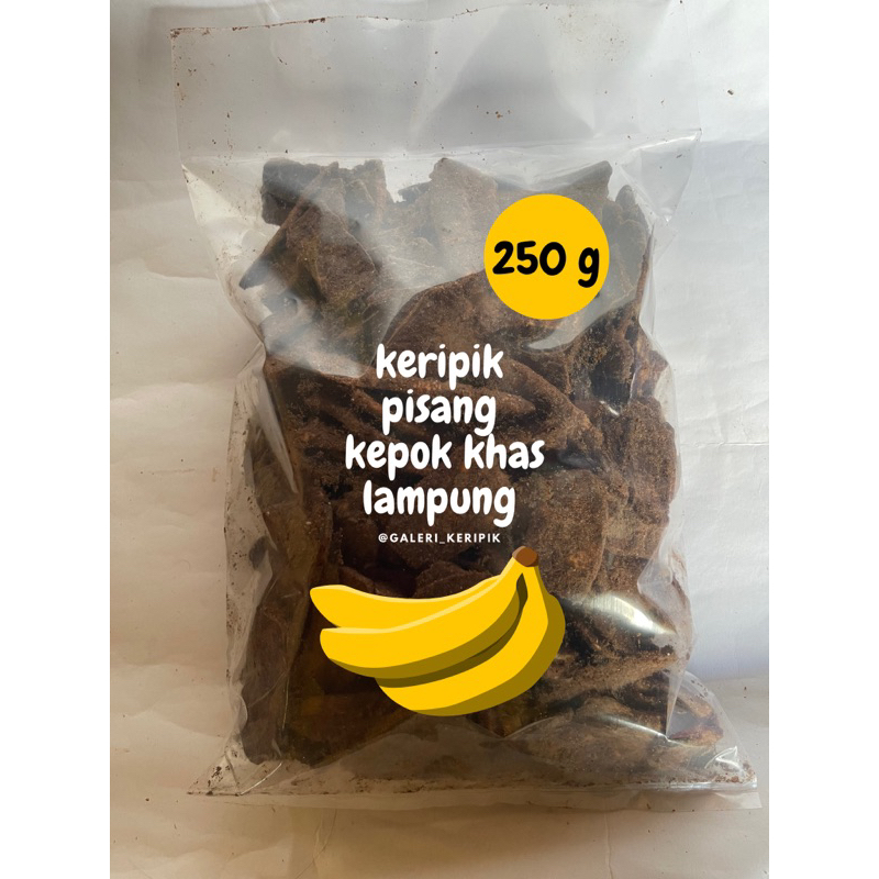 Jual TERMURAH! 250g keripik pisang kepok coklat & aneka rasa khas ...