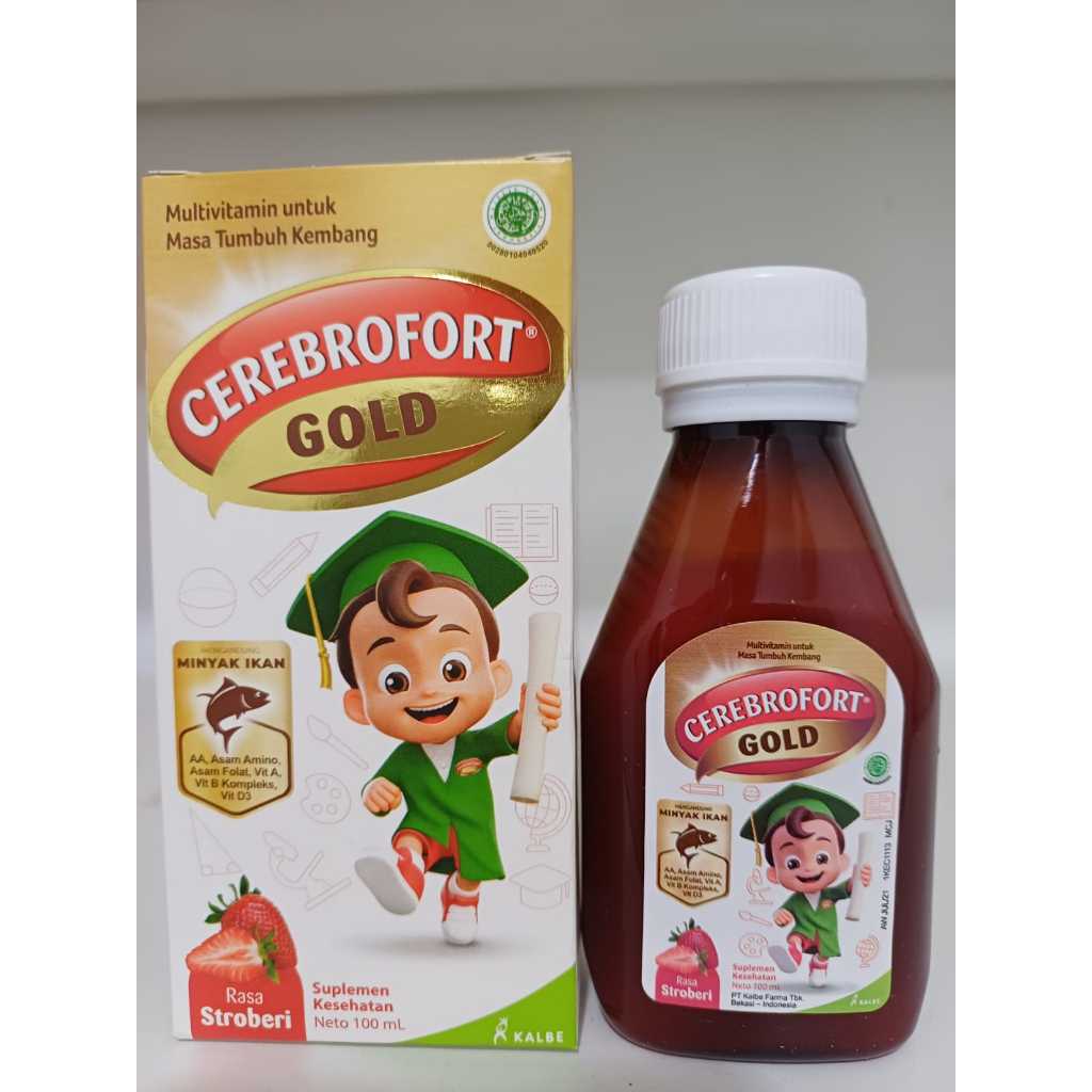 Jual Cerebrofort Gold multivitamin untuk masa tumbuh kembang rasa ...