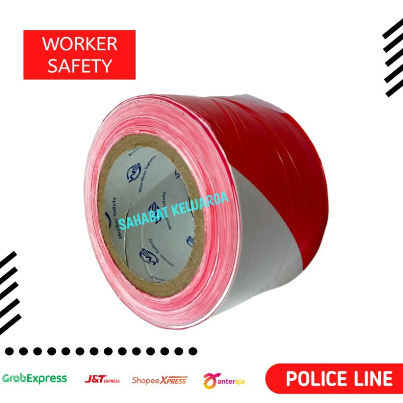 Jual Police Line / Garis Polisi / Safety Line / Barricade Line 3 inch x ...