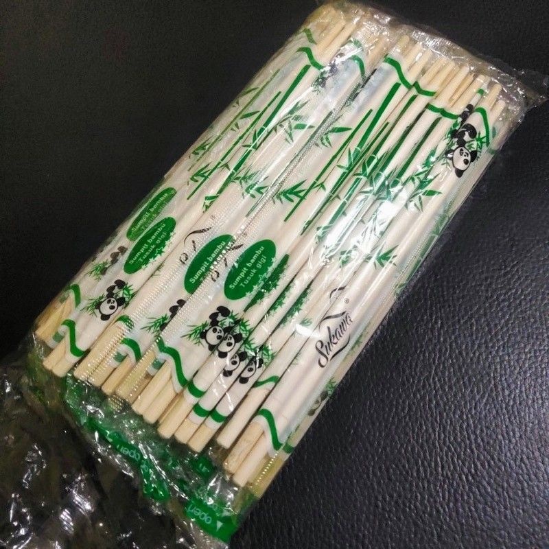 Jual Sumpit bambu per pack isi 50pcs (50 pasang) | Shopee Indonesia