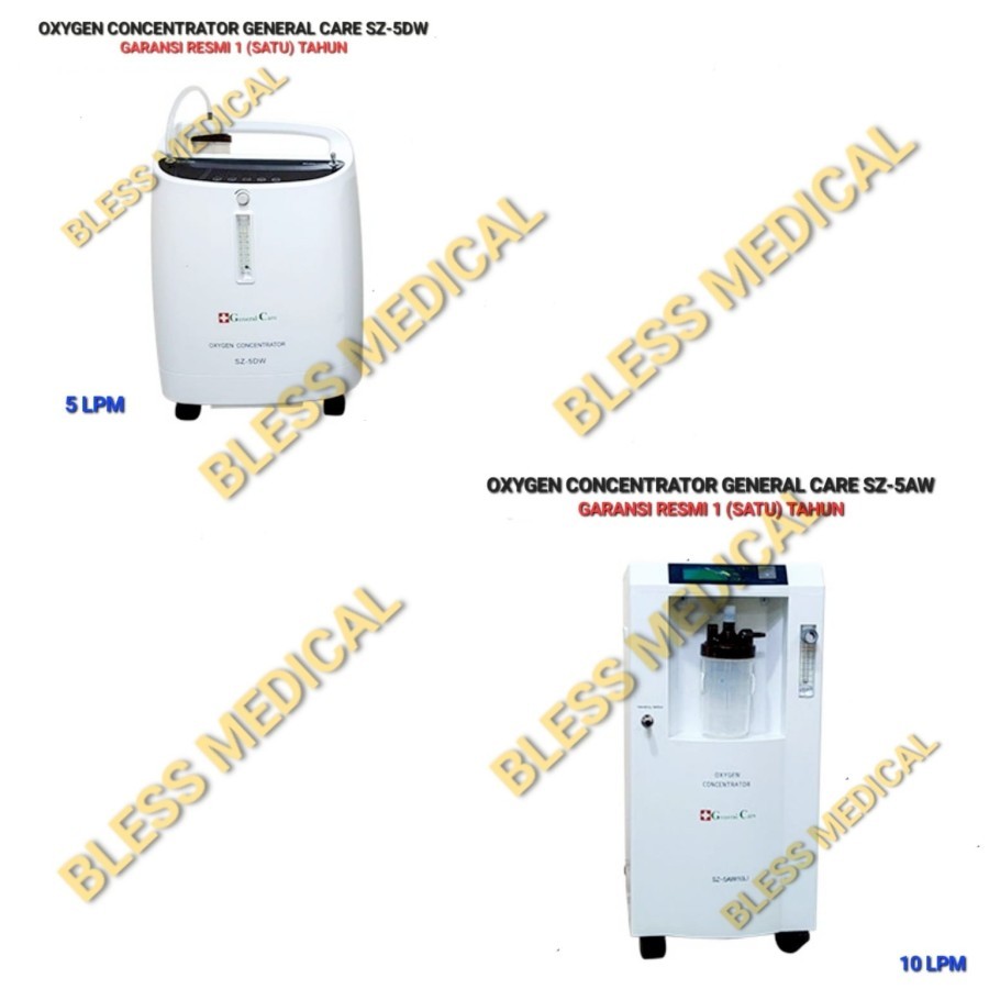 Jual Mesin Penghasil Oksigen/Oxygen Concentrator General Care 5 LPM/10 ...