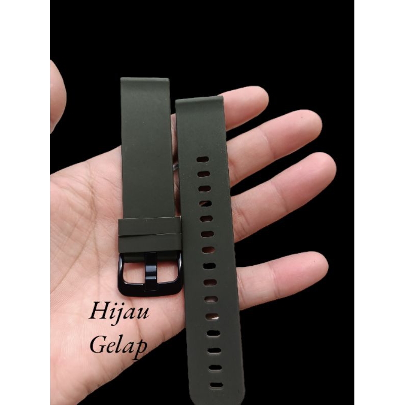 Jual Strap Jam Tangan Tali Rubber Halus Silicon ukuran 20mm 22mm Quick ...