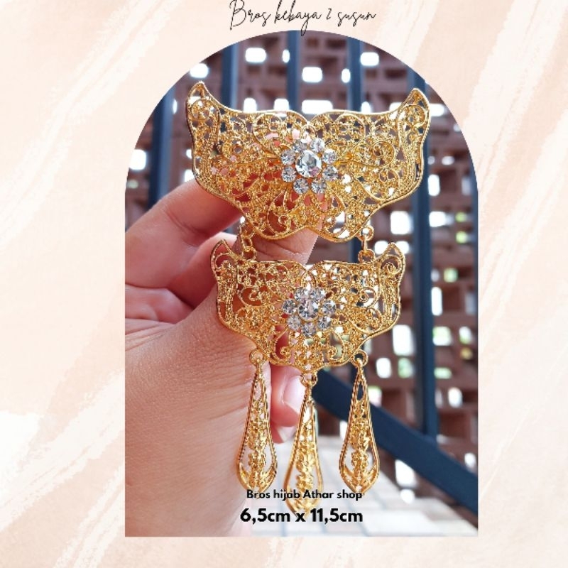 Jual Bros Kebaya Besar Susun 2 Bros Hewan Burung Merak Baru Model ...