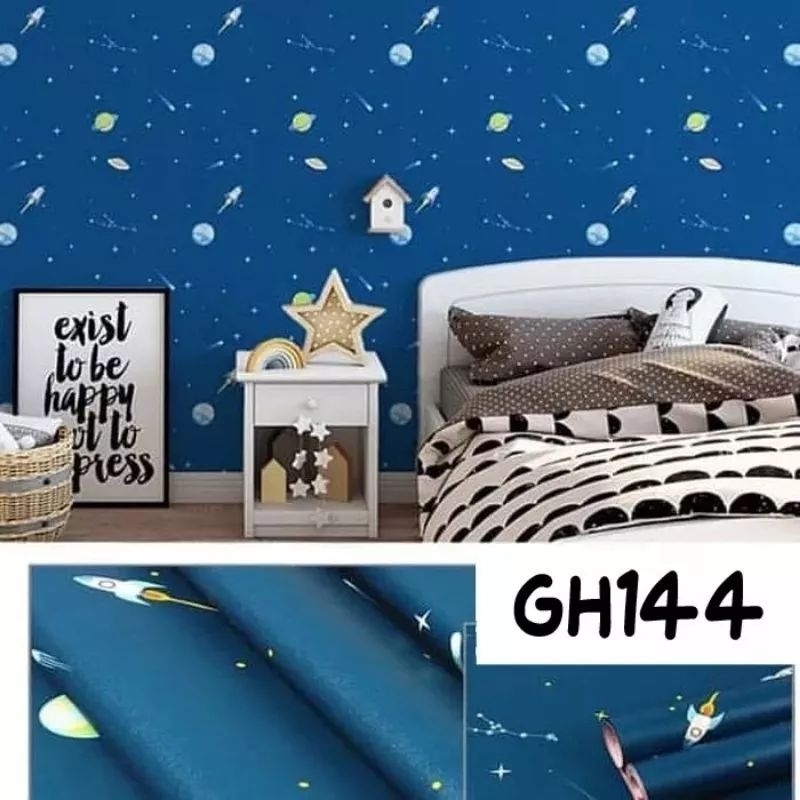 Jual Walpaper dinding Antariksa 900 10Meter x 45Cm,Wallpaper Antariksa ...