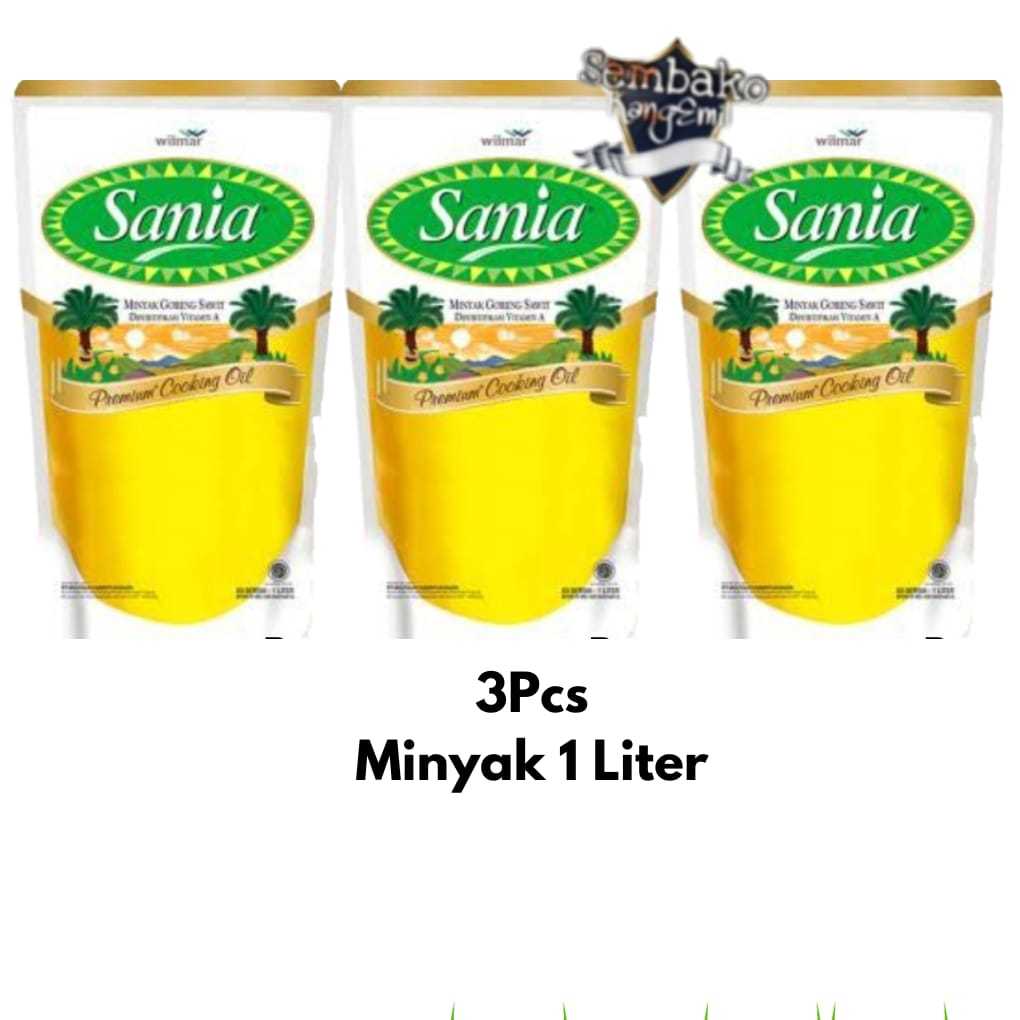 Jual Minyak Sania 1 Liter/800ml 3Pcs | Shopee Indonesia
