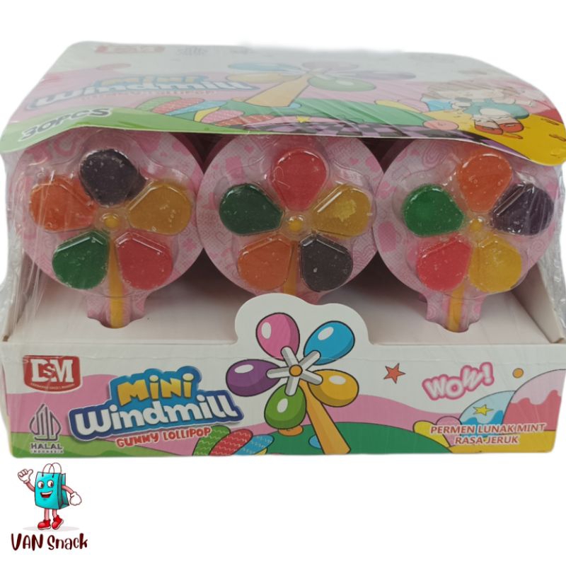 Jual PERMEN LUNAK ANEKA RASA BENTUK KIPAS ( MINI WINDMILL ) ISI 30 ...