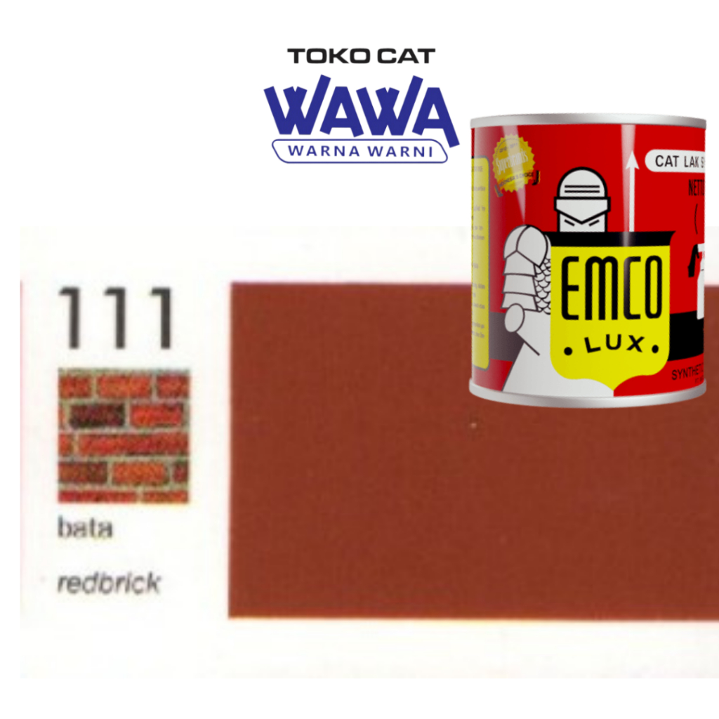 Jual Emco Lux cat kayu dan besi sintetis BATA 111___1kg | Shopee Indonesia