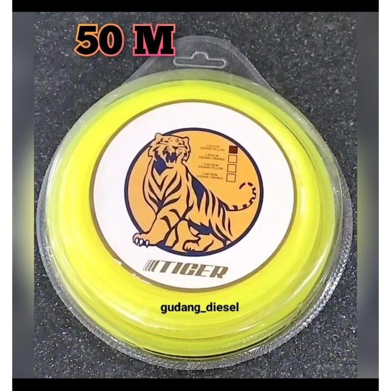 Jual Trimmerline/Senar Potong Rumput 50 Meter Tiger (2,4mm) | Shopee ...