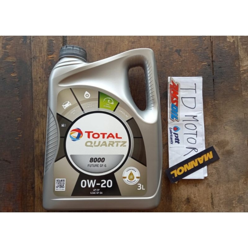 Jual TOTAL QUARTZ 8000 0W-20 API SP OLI MESIN BENSIN | Shopee Indonesia