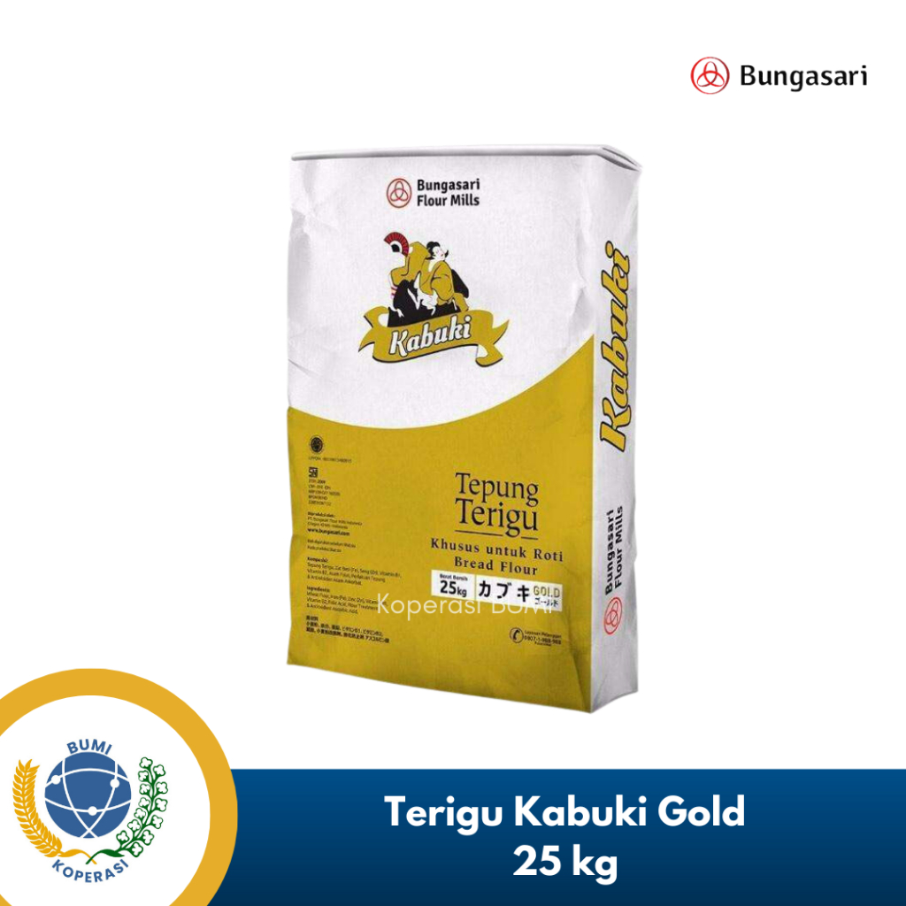 Jual Tepung Terigu Bungasari Kabuki Gold 25 Kg | Shopee Indonesia