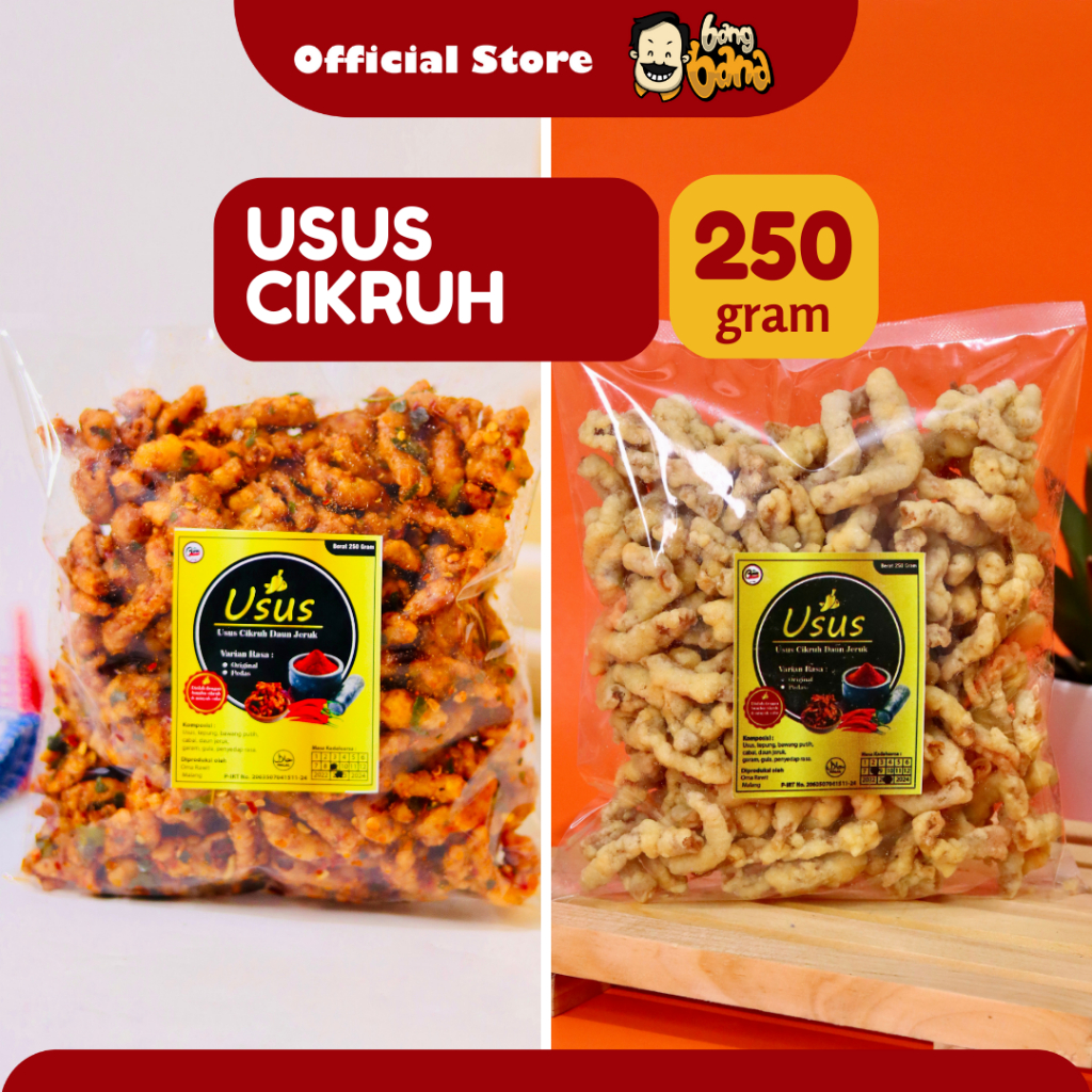 Jual Kripik Usus Krispi Pedas Daun Jeruk Cikruh 250 Gram | Shopee Indonesia