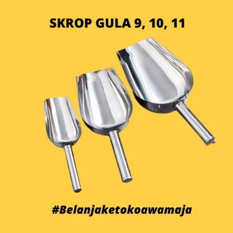 Jual SEKROP ES BATU / SEKROP TEPUNG/ SEKROP GULA STAINLESS STEEL ...
