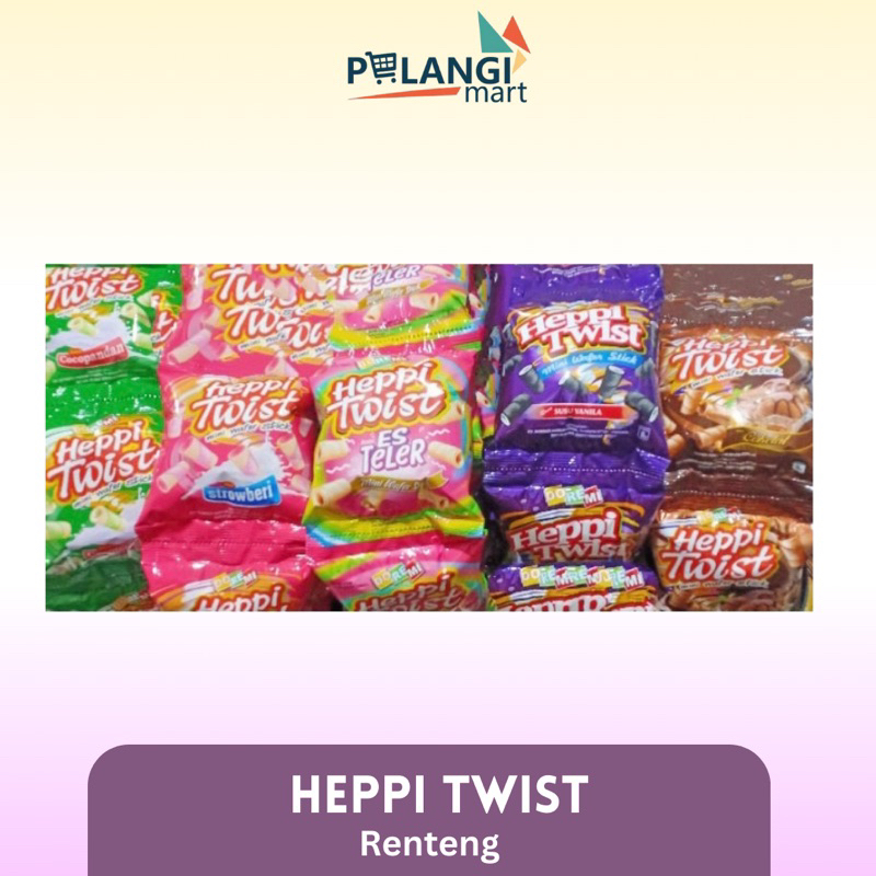 Jual HEPPI TWIST MINI WAFER STICK 10 X 8 GR | Shopee Indonesia