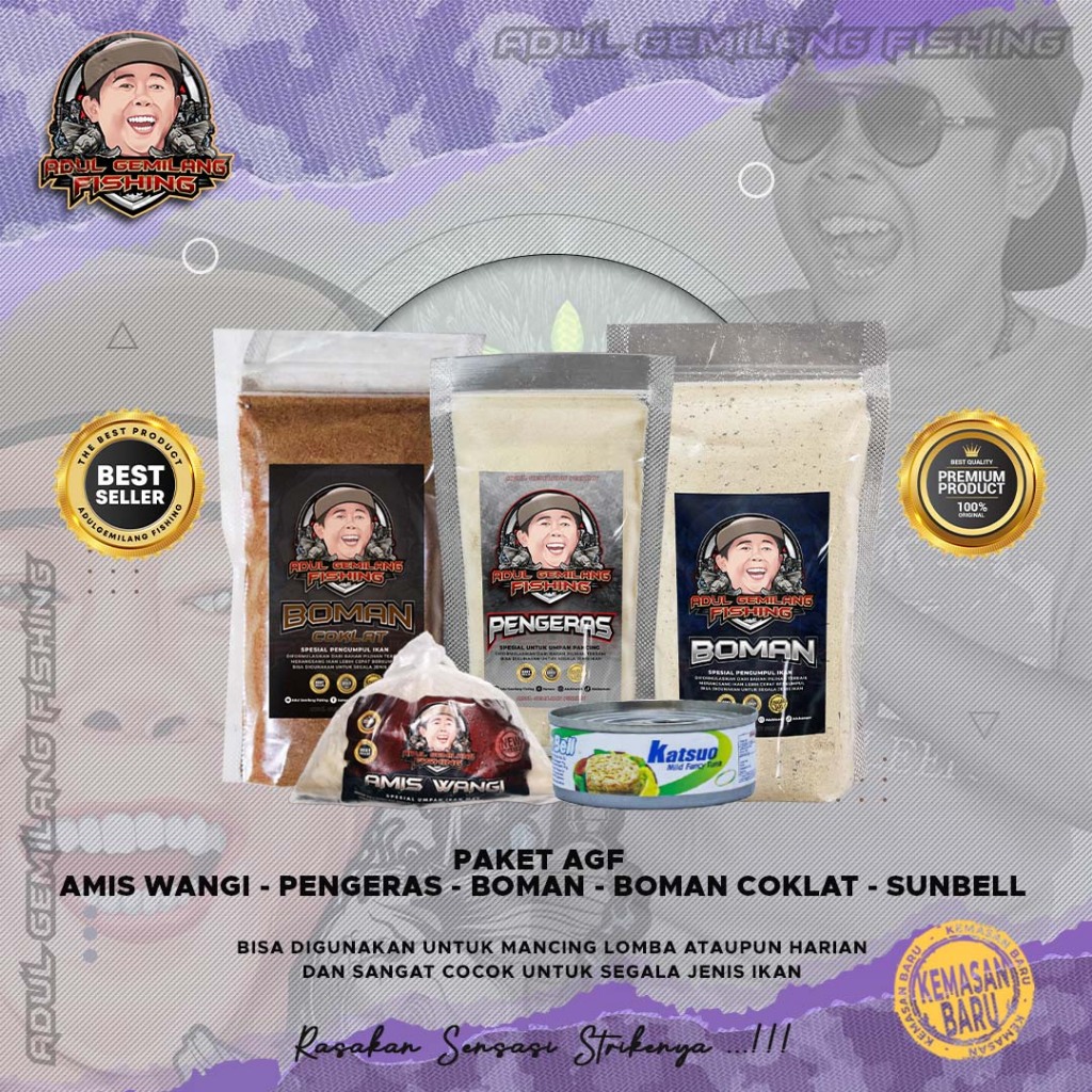 Jual PAKET 3 AGF UMPAN AMIS WANGI SPESIAL IKAN RAME & INDUK | Shopee Indonesia