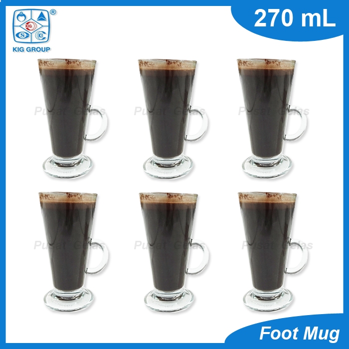 Jual 1 SET 6 PCS Gelas Irish Coffee Mug/Gelas Matcha/Gelas Kaca/Gelas ...