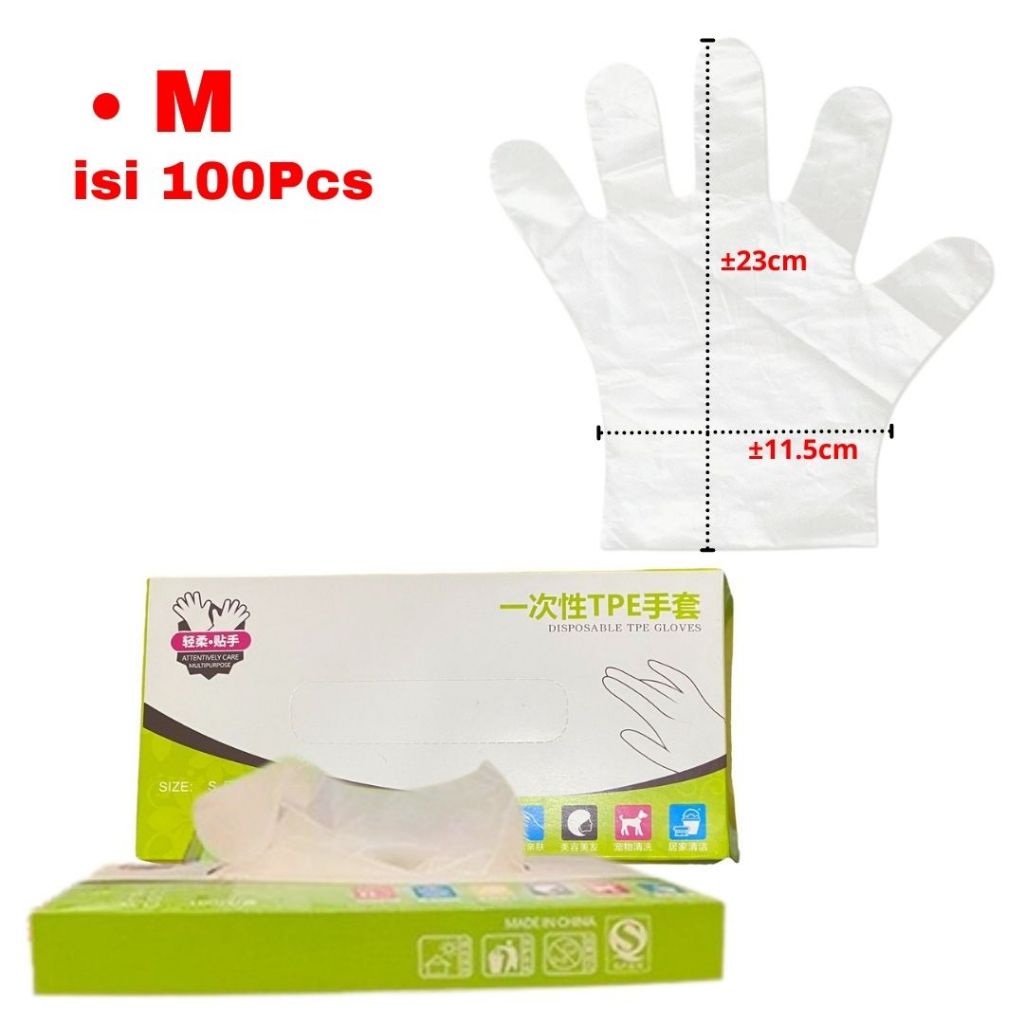 Jual T&Y Hand Gloves Higienis Steril 50 Pasang Sarung Tangan Plastik ...