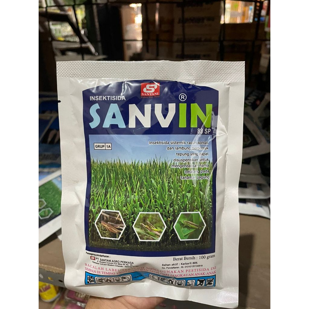 Jual SANVIN 100gr Obat Gurem Kutu Unggas Ayam insektisida | Shopee ...