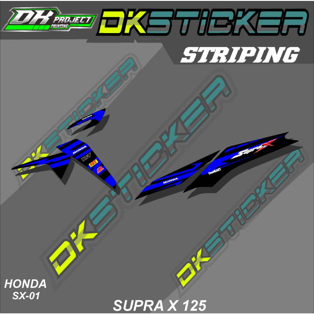 Jual STRIPING SUPRA X 125 Lis Variasi STRIPING Motor HONDA SUPRA X125 ...