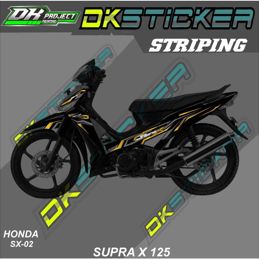 Jual STRIPING SUPRA X 125 FI Lis Variasi STRIPING Motor HONDA SUPRA X ...