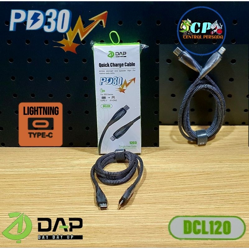 Jual DAP DCL120 Type C to Lightning PD30w | Shopee Indonesia