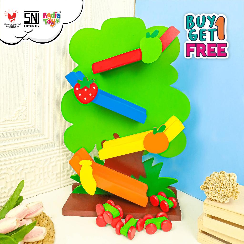Jual BUY 1 GET 1 /Mainan Kayu Edukasi/Sliding Pohon / Agdia Toys / 52 ...