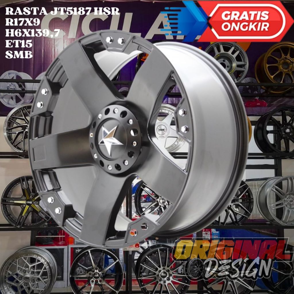 Jual Velg Mobil Fortuner , Pajero , DMUX , Everest , HSR RASTA Ring 17 R17 | Shopee Indonesia