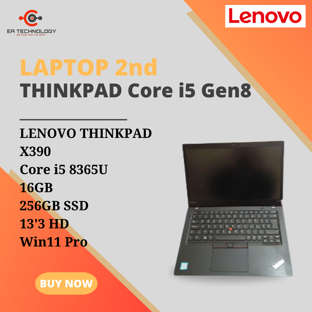 Jual LENOVO THINKPAD X390 Core i5-8365U 16GB 256SSD 13'3 HD Win11 Pro ...