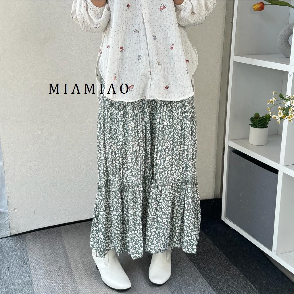 Jual Rok Motif Bunga Floral / Rok Plisket Panjang | Shopee Indonesia