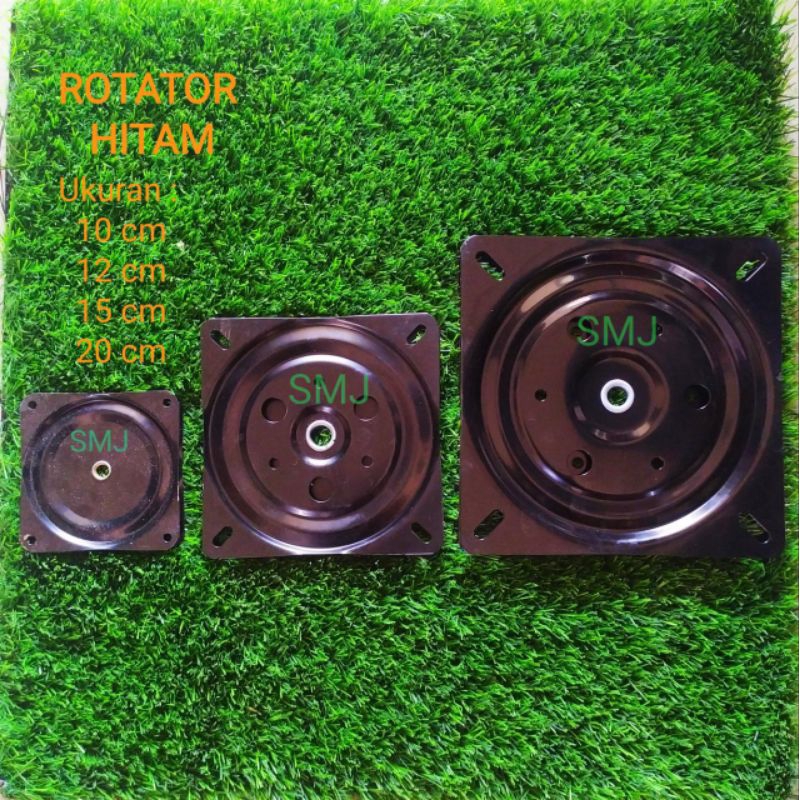 Jual Rotator Kotak HITAM 4"(10cm) Ring Meja Putar | Shopee Indonesia