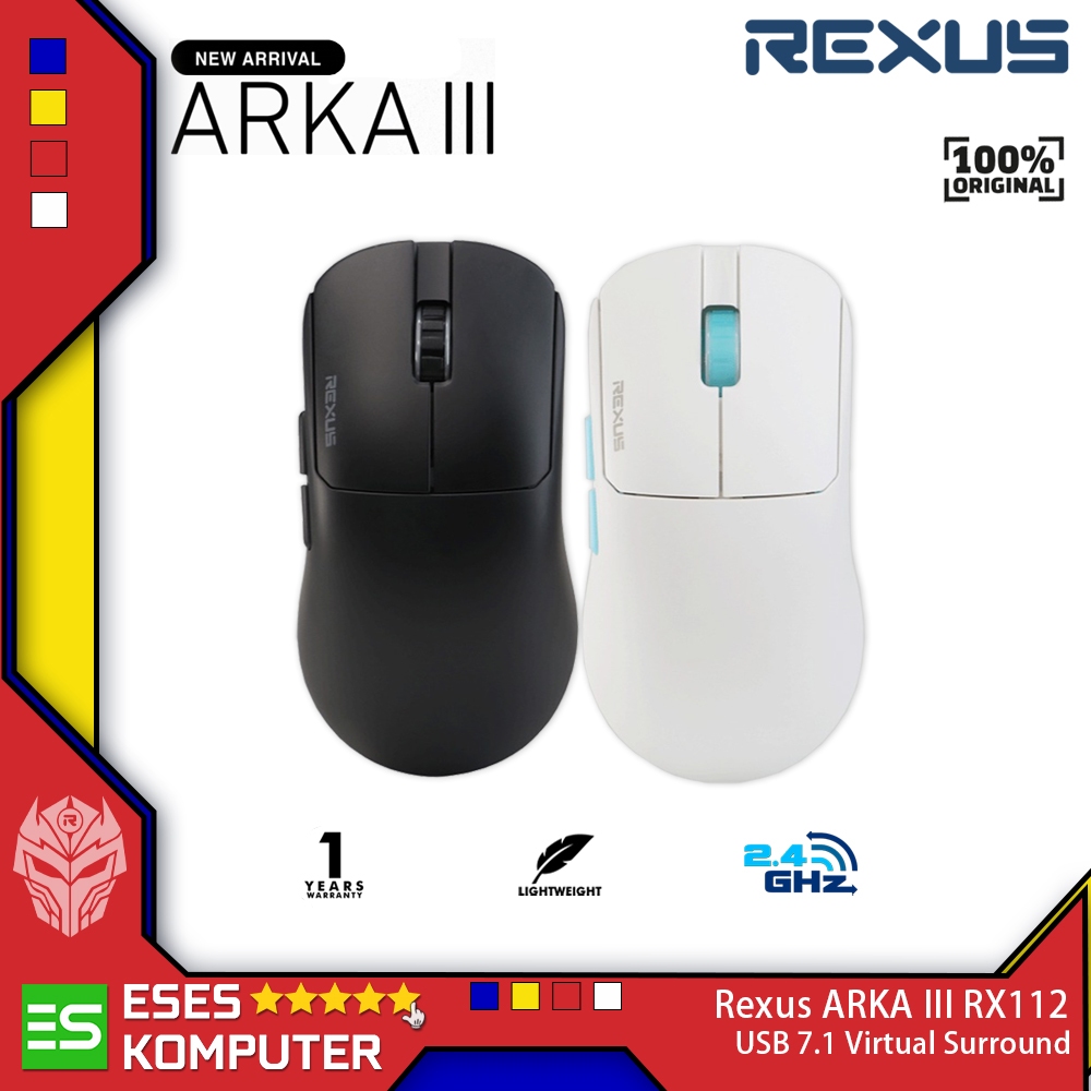 Jual Mouse Rexus ARKA III RX112 RX-112 Wireless | Dual-Mode Mouse ...