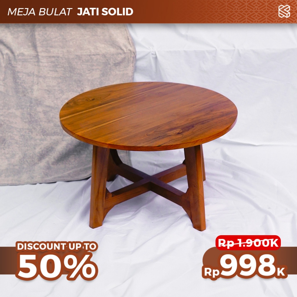 Jual Meja Tamu Minimalis | Coffee Table Cafe Kayu Jati Solid - KITANATA ...