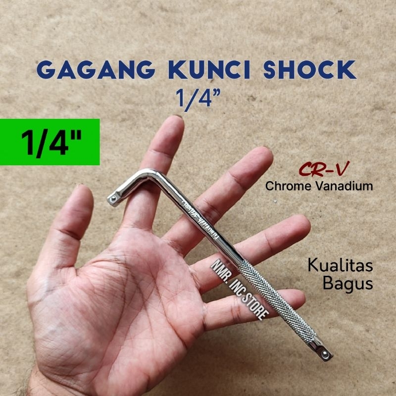 Jual Gagang Kunci Shock L 1/4, Chrome Vanadium CR-V, Mata Sok Sock ...