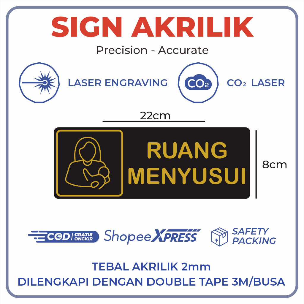 Jual RUANG MENYUSUI AKRILIK | PAPAN AKRILIK | SIGN BOARD | AKRILIK ...