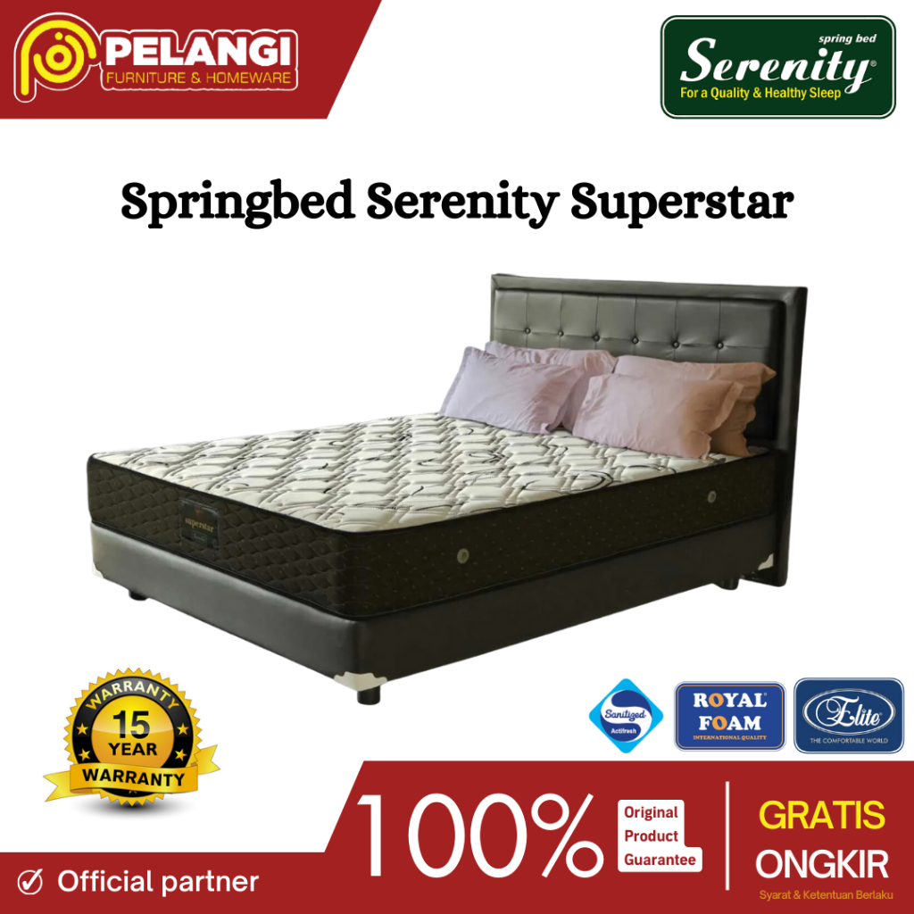 Jual Springbed Serenity Superstar | Springbed Elite Serenity Superstar ...