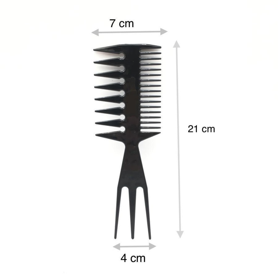 Jual Sisir Hairstylist Abs75039 - Hitam /sisir dua arah | Shopee Indonesia