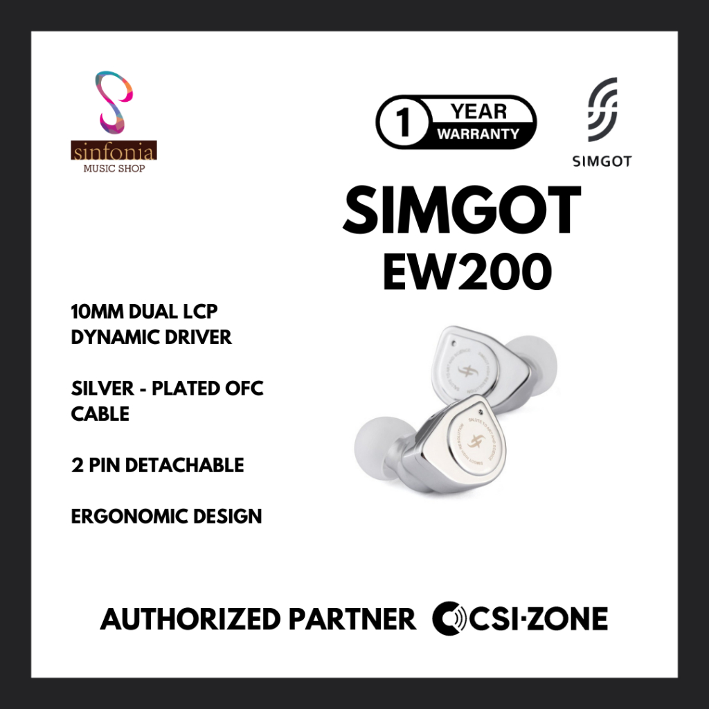 Jual SIMGOT EW200 10mm Flagship Dynamic Driver In Ear Monitor Earphone ...